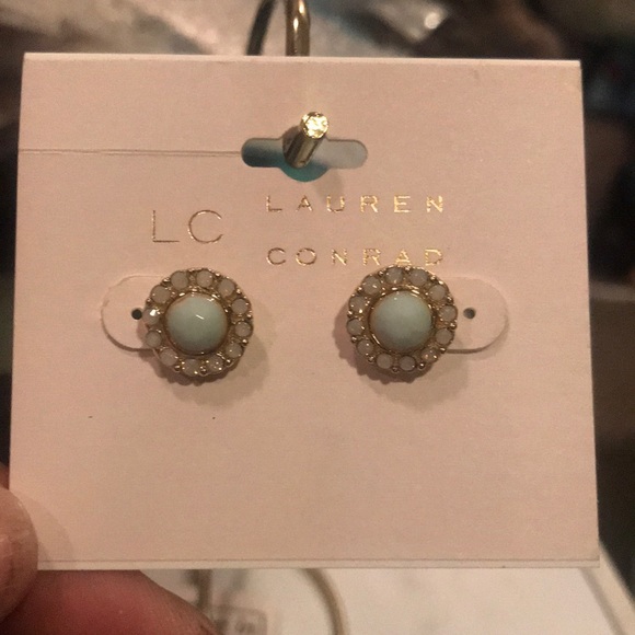 LC Lauren Conrad | Jewelry | Lc Lauren Conrad Stone Posts | Poshmark
